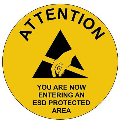 ESD Signs, Labels & EPA Retractable Barriers - ESD Protection - Static ...
