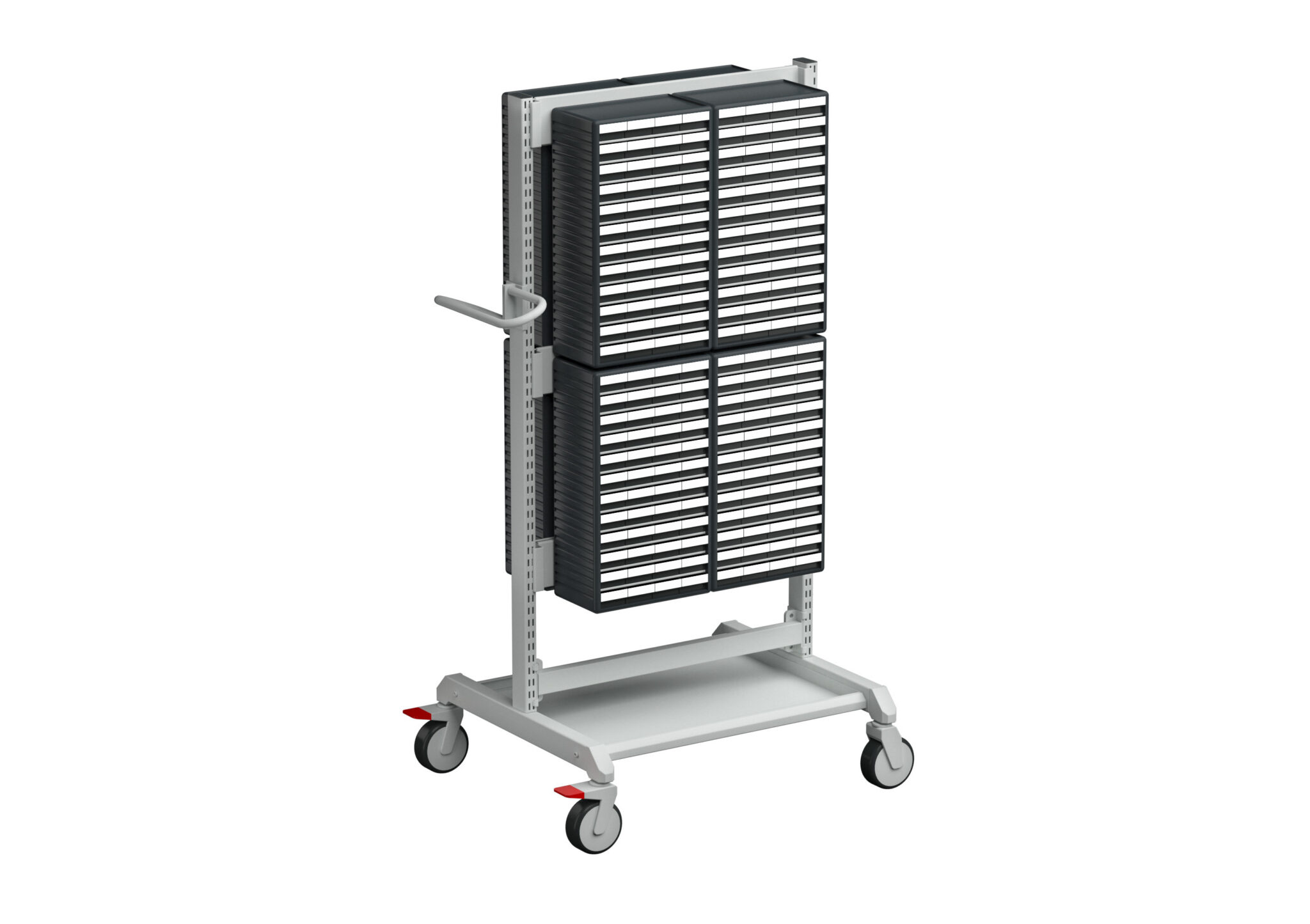 Double Sided ESD Cabinet Trolley - Static Safe Environments