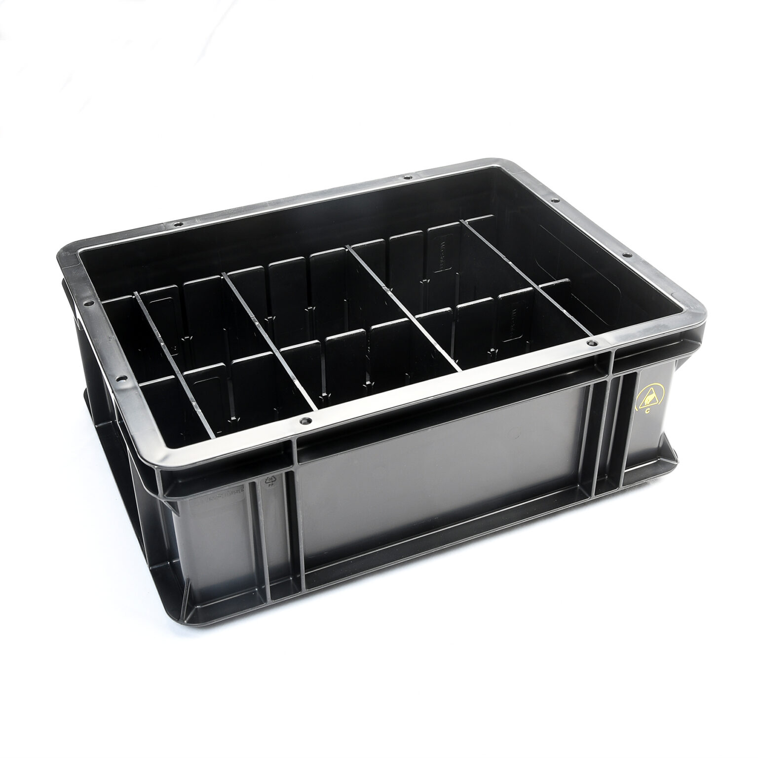 Wez Conductive Containers - Flat Base - ESD Storage Boxes