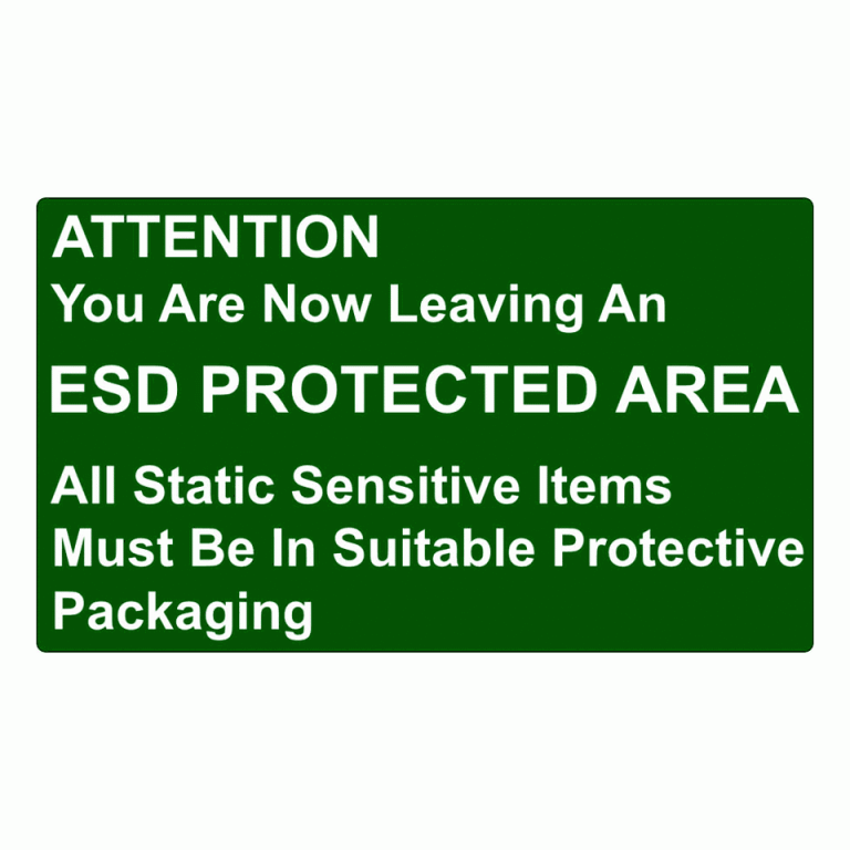 ESD Signs and Labels - ESD Protection - Static Safe Environments