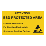 ESD Protected Area Sign - Static Safe Environments