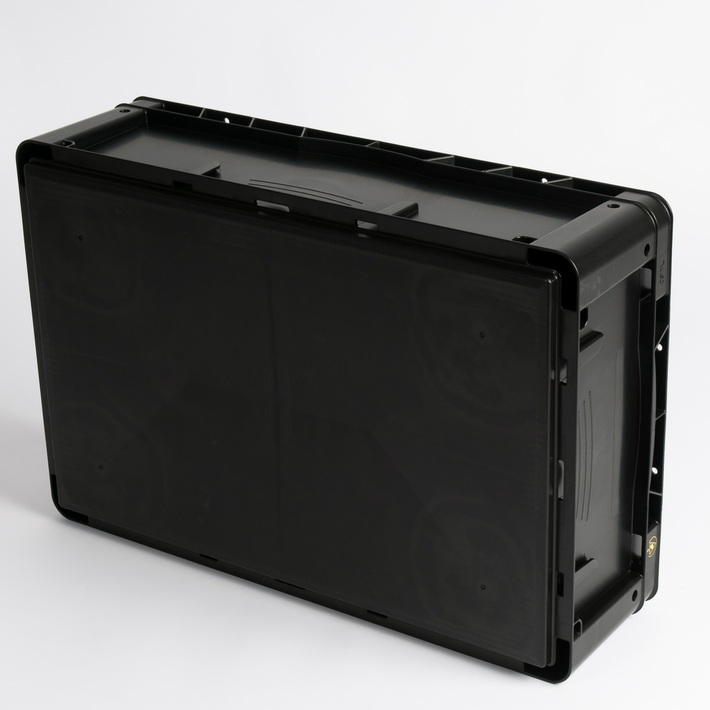 WEZ Futura Flat Base Conductive Containers - Static Safe Environments
