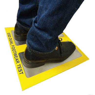 Dual ESD Wrist Strap and Footwear Checker - Static Safe Environments