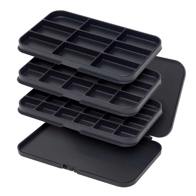 Conductive Hinged Lid Small Component Boxes - Static Safe Environments