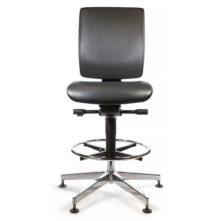 ESD Cleanroom Chair with castors 510mm - 630mm Static Safe Environments Ltd