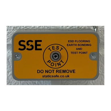 ESD Floor Earth Bonding and Test Point Box - Static Safe Environments