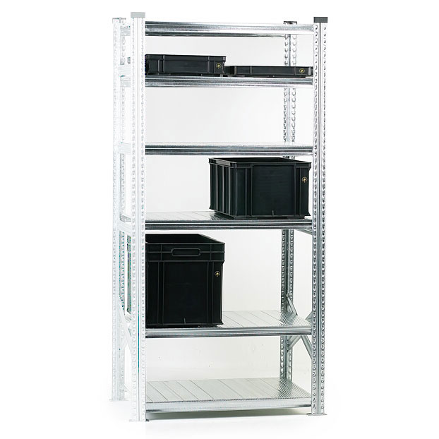 ESD Extension Shelving Bay with 6 shelves - Static Safe Environments