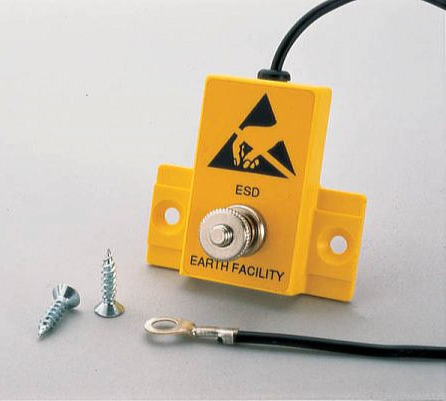 Earth Bonding Plate with one 2BA Terminal - Static Safe Environments Ltd