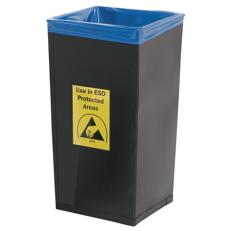 ESD Bins - Conductive Fibreboard ESD Waste Bins - Static Safe Environments
